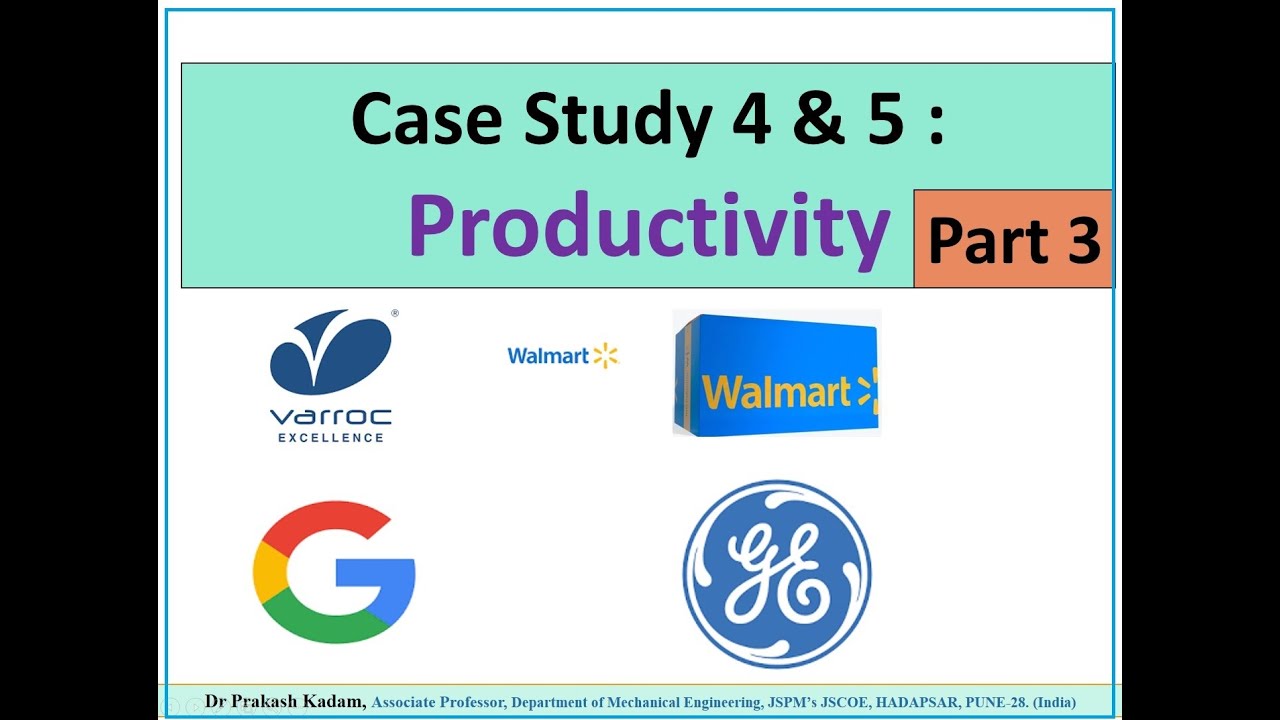 Case Study 4 & 5 Productivity Improvement - YouTube