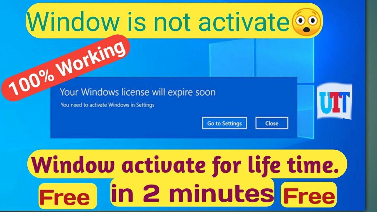 How to activate windows 10 for life time! - YouTube