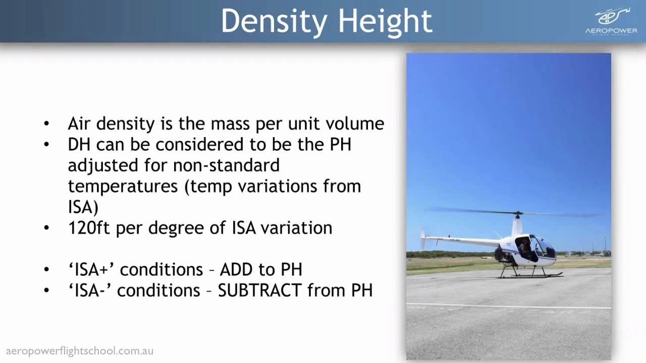 Air Pressure, Density Height and Helicopter Performance | Aeropower ...