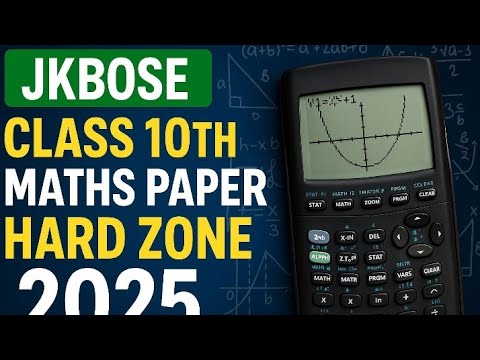 "*JKBOSE CLASS 10TH HARD ZONE MATH'S PAPER 2025.* - YouTube