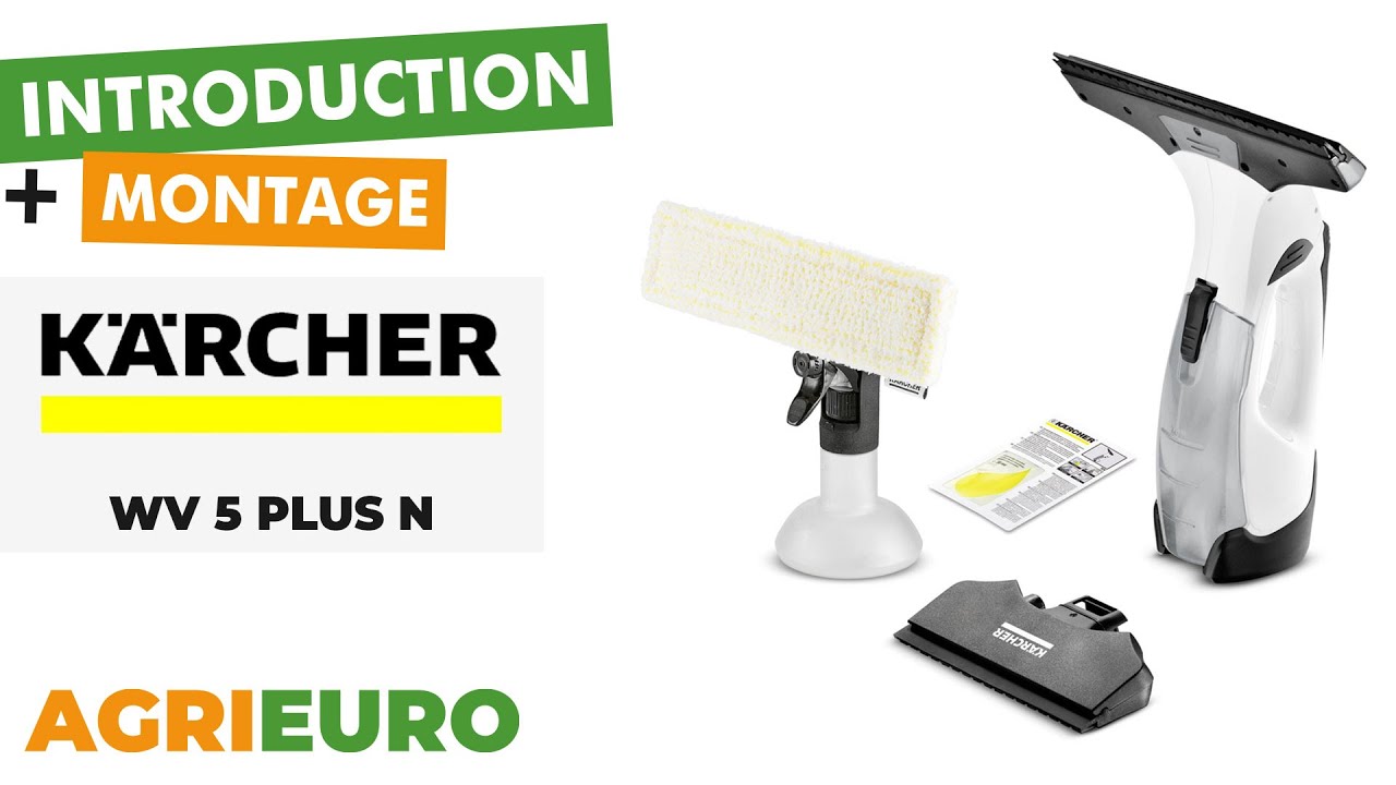 Presentation and assembly of the Karcher WV 5 Plus N - Battery-operated ...