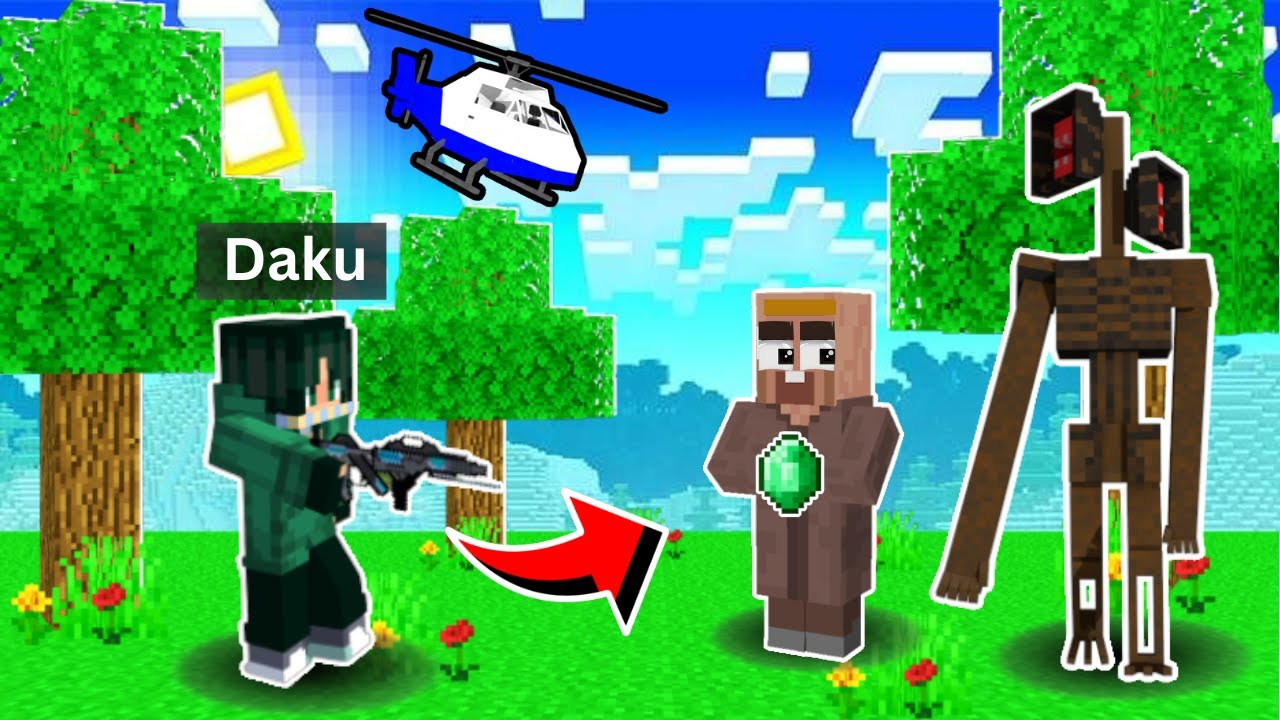 Minecraft , I Became DAKU In Minecraft (Hindi) - YouTube