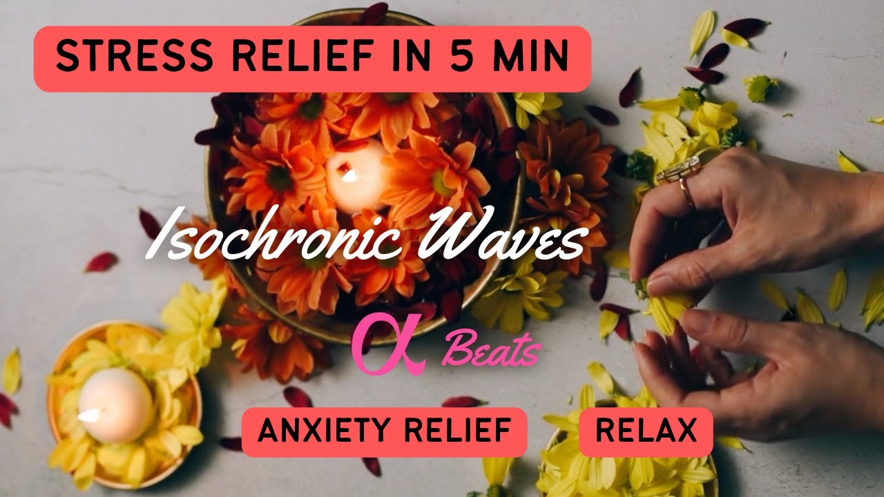 Alpha Isochronic waves relax stress relief music - YouTube