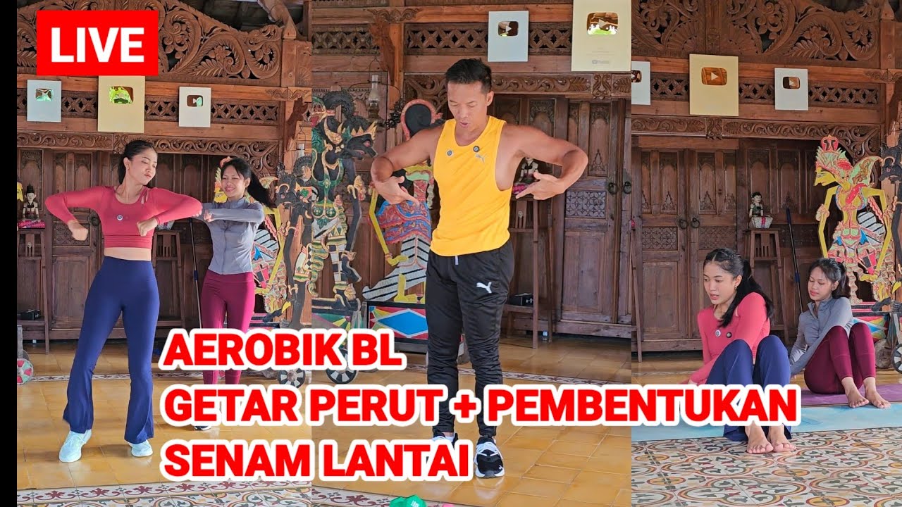 BodyFit By Bagus sedang live SENAM AEROBIK BL + SENAM PEMBENTUKAN ...
