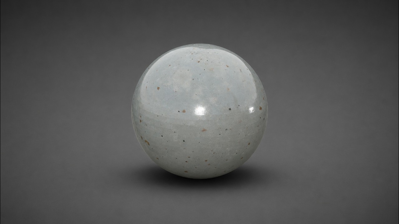 Polished Terrazzo Ceramic Sphere - 4K PBR High-Fidelity 3D Material ...