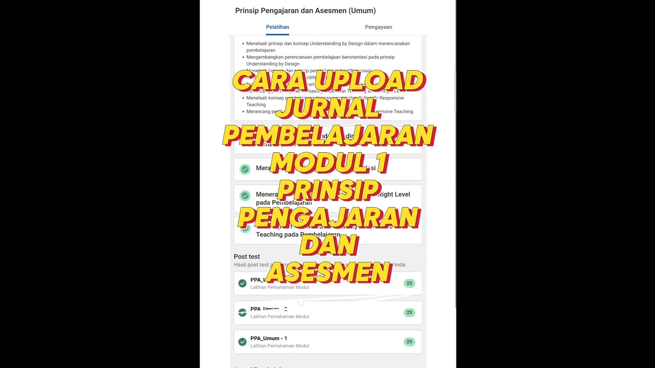 Cara upload aksi nyata dalam jurnal pembelajaran PMM modul 1 pada PPG ...