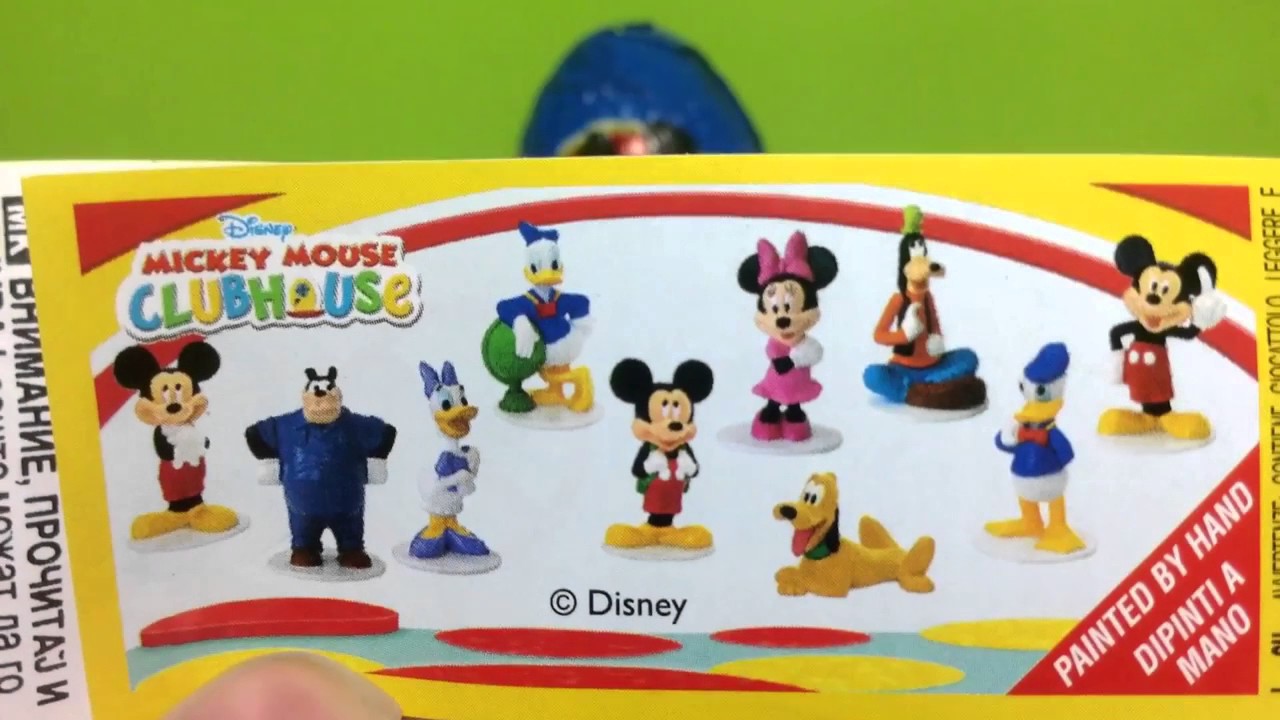 Mickey Mouse ClubHouse Surprise EGGS Zaini Surprise Eggs - YouTube