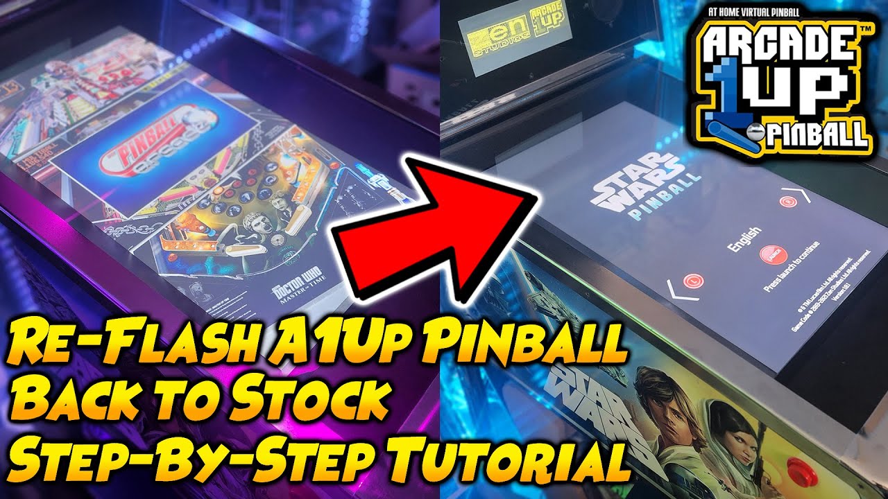 Arcade1Up Pinball Hack - How to Re-Flash PCB Back to Stock | Star Wars ...