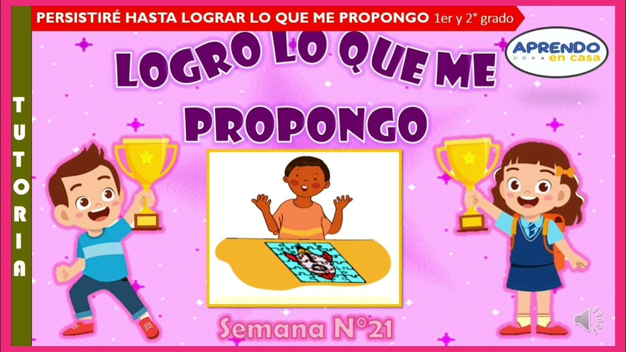 LOGRO LO QUE ME PROPONGO 1° y 2° GRADO - YouTube