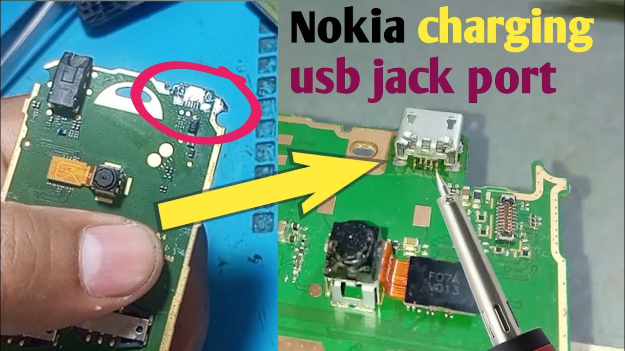 How to change Nokia mobile charging Jack port base | charging jack ...
