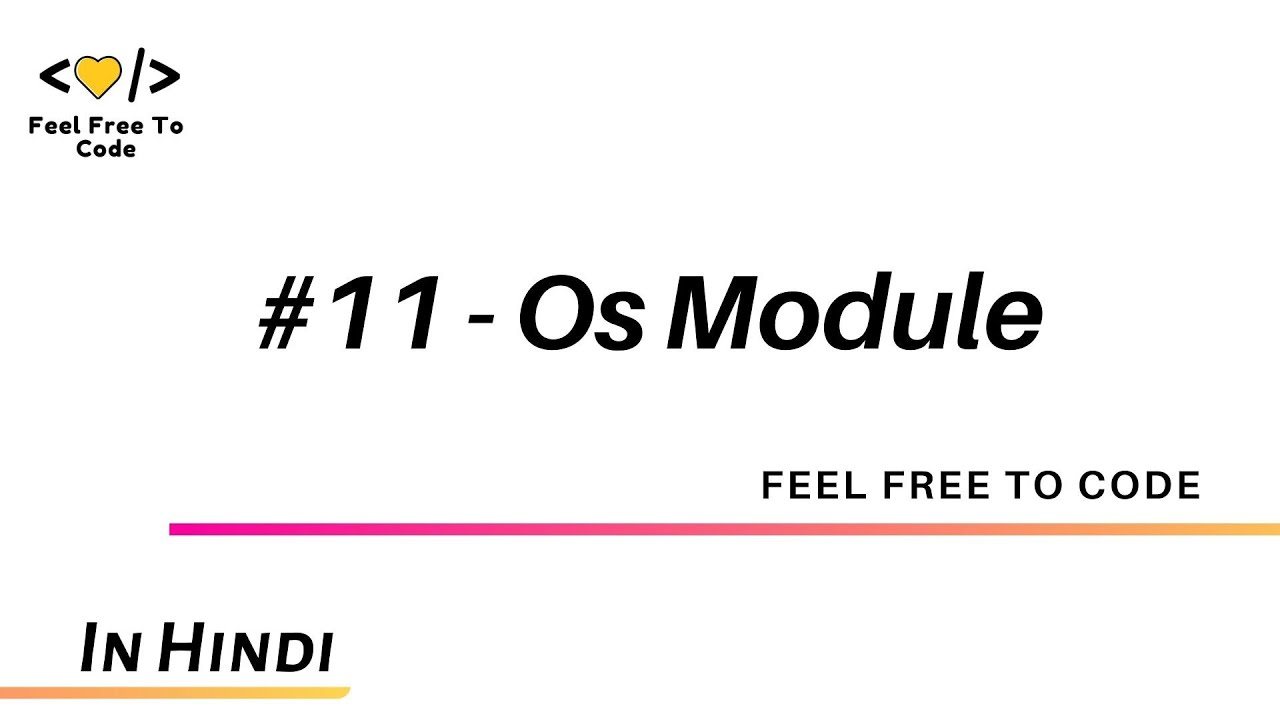 11. Os Module - Node Js - YouTube