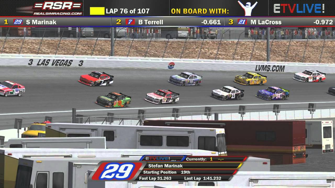 March 14, 2013 Real Sim Racing-Asphalt Assault Vegas Speedway - YouTube