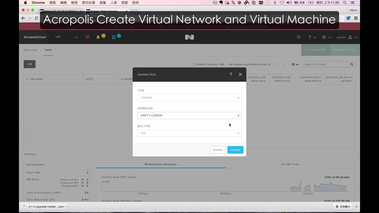 Create Acropolis VM & Network - English - YouTube