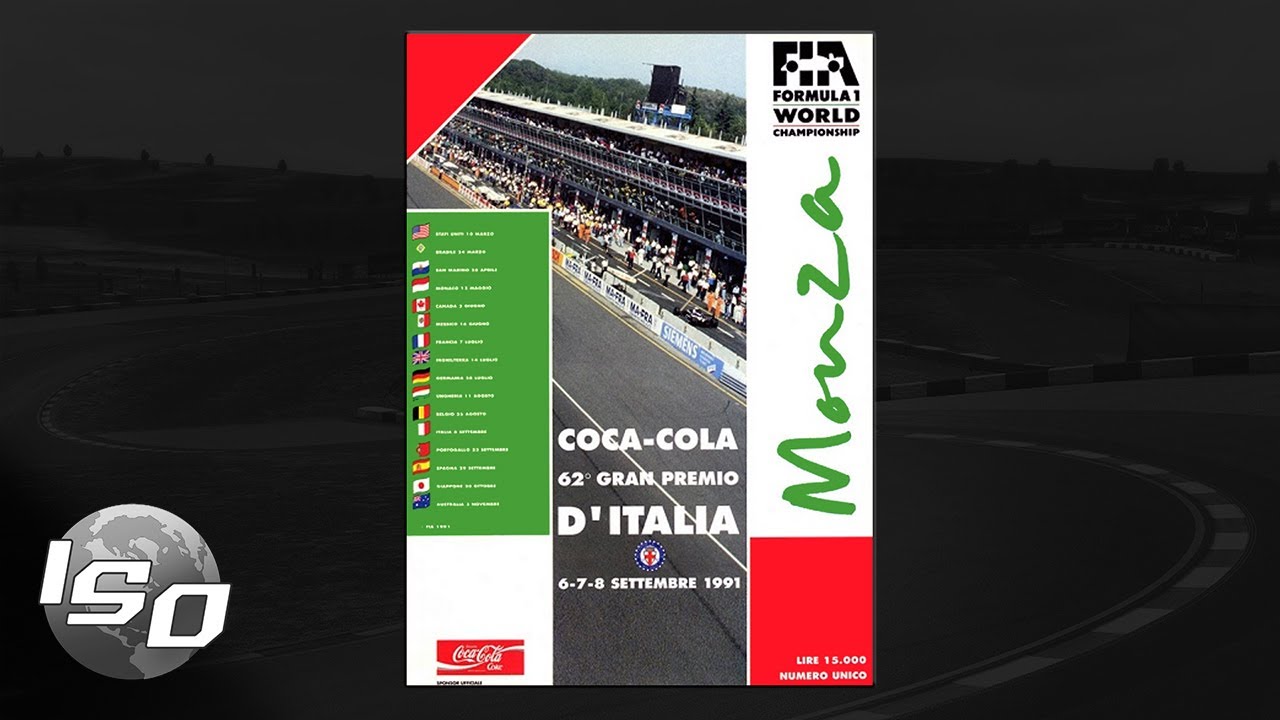 ISO 1991 F1 | Round 12 | Coca-Cola 62º Gran Premio d'Italia - YouTube