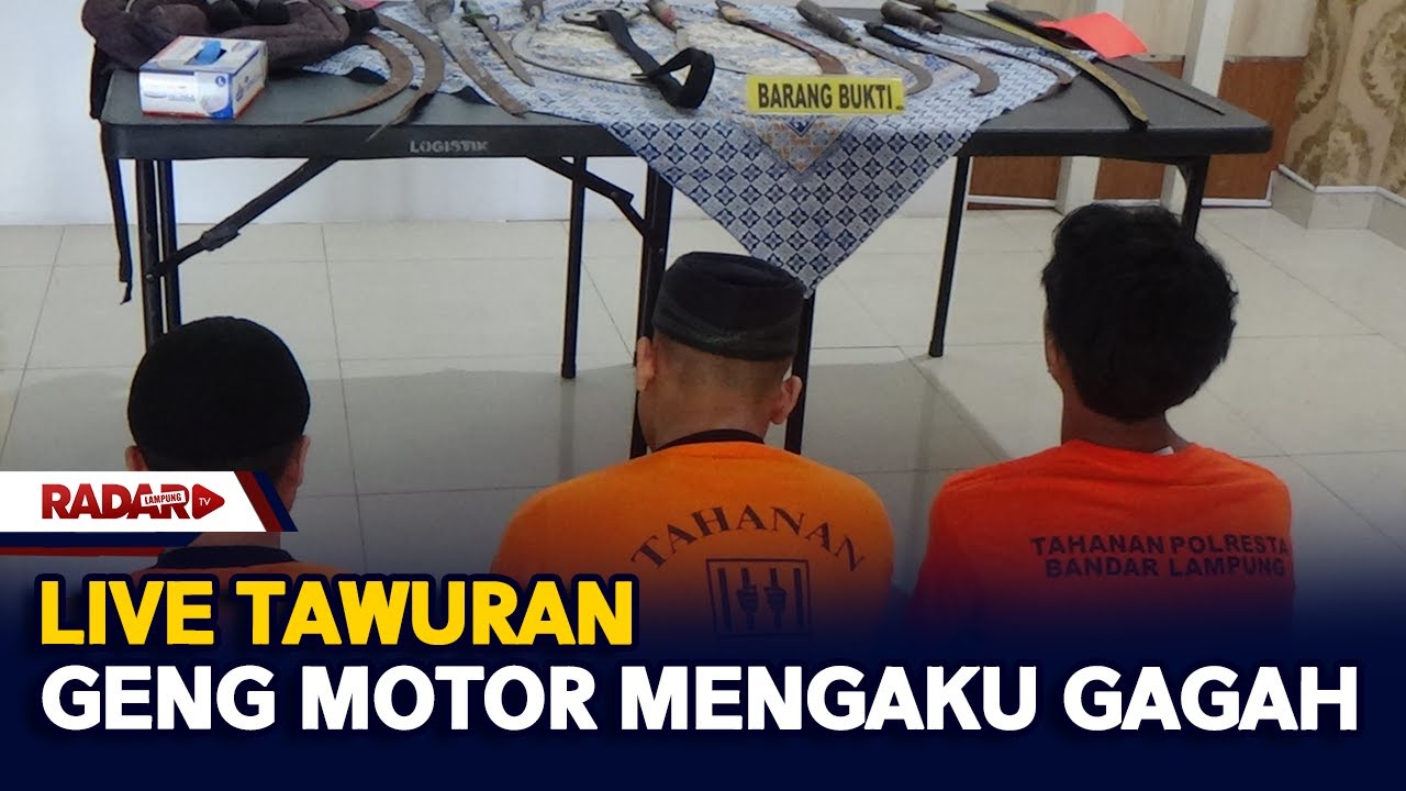 Live Tawuran, Geng Motor Mengaku Gagah - YouTube
