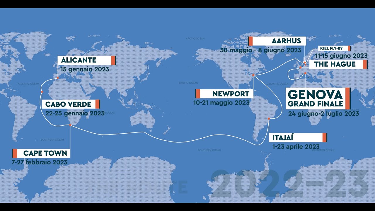 The full route - The Ocean Race 2022/23 - YouTube