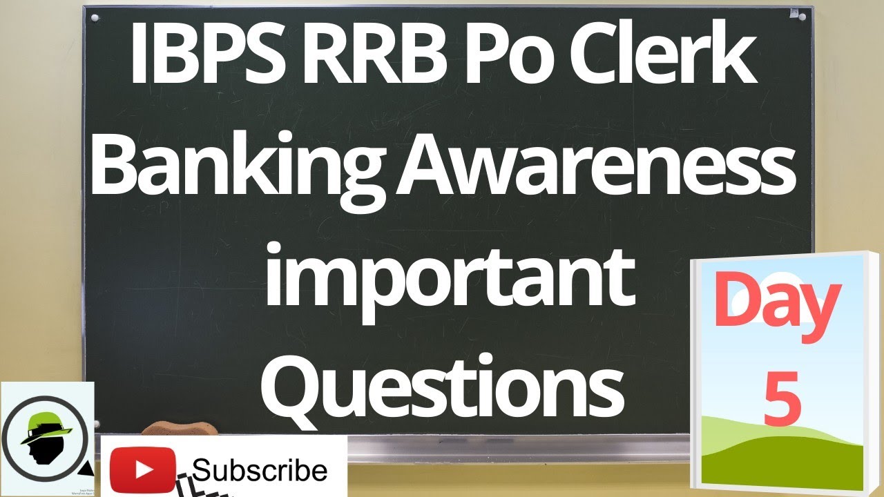 IBPS RRB PO/CLERK BANKING STATIC QUESTIONS DAY-5 || IBPS BANKING ...