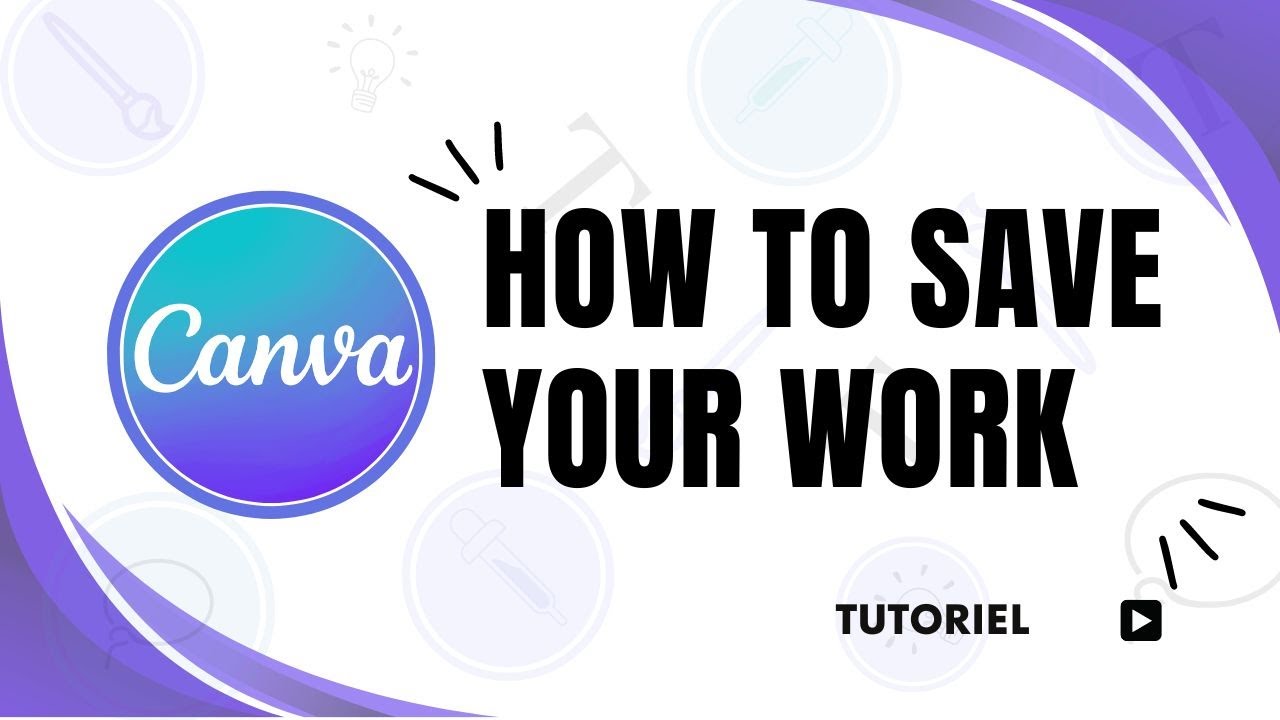 How to save your work in Canva - YouTube