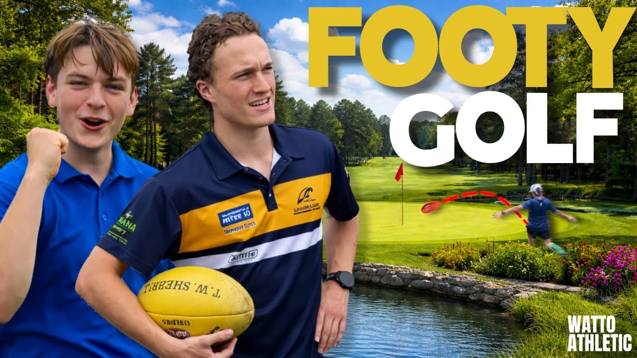 AFL PLAYERS VS FOOTY GOLF CHALLENGE! - YouTube