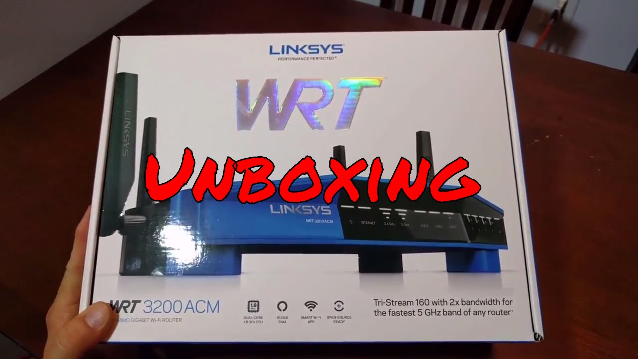 Linksys WRT3200ACM Unboxing MU-MIMO Gigabit Wi-Fi Router, Tri-Stream ...