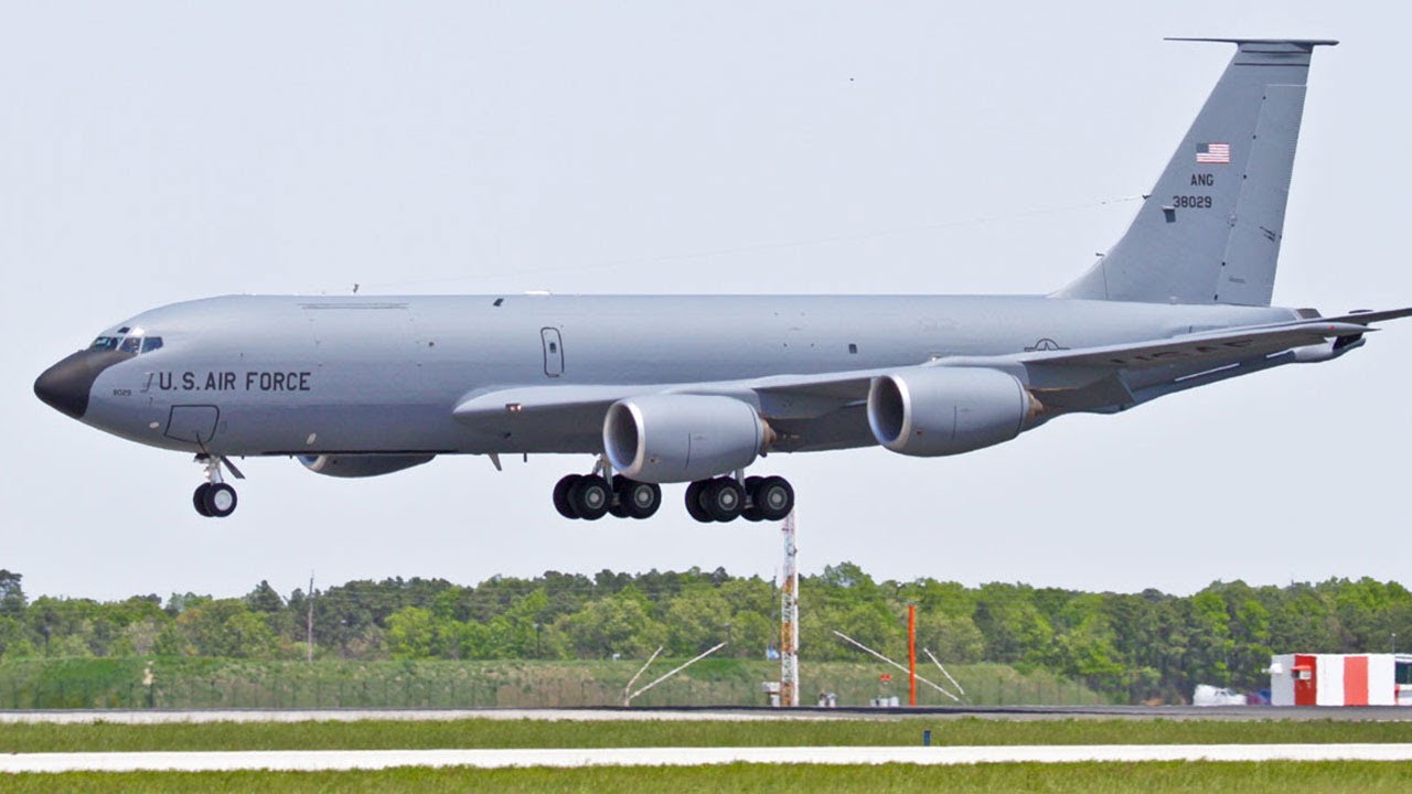 Boeing KC 135 Stratotanker Take Off And Landing United States Air