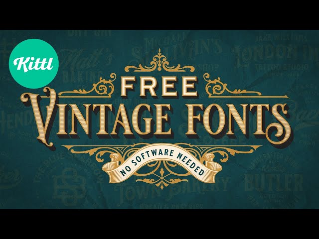 Vintages Typeface Free Fonts