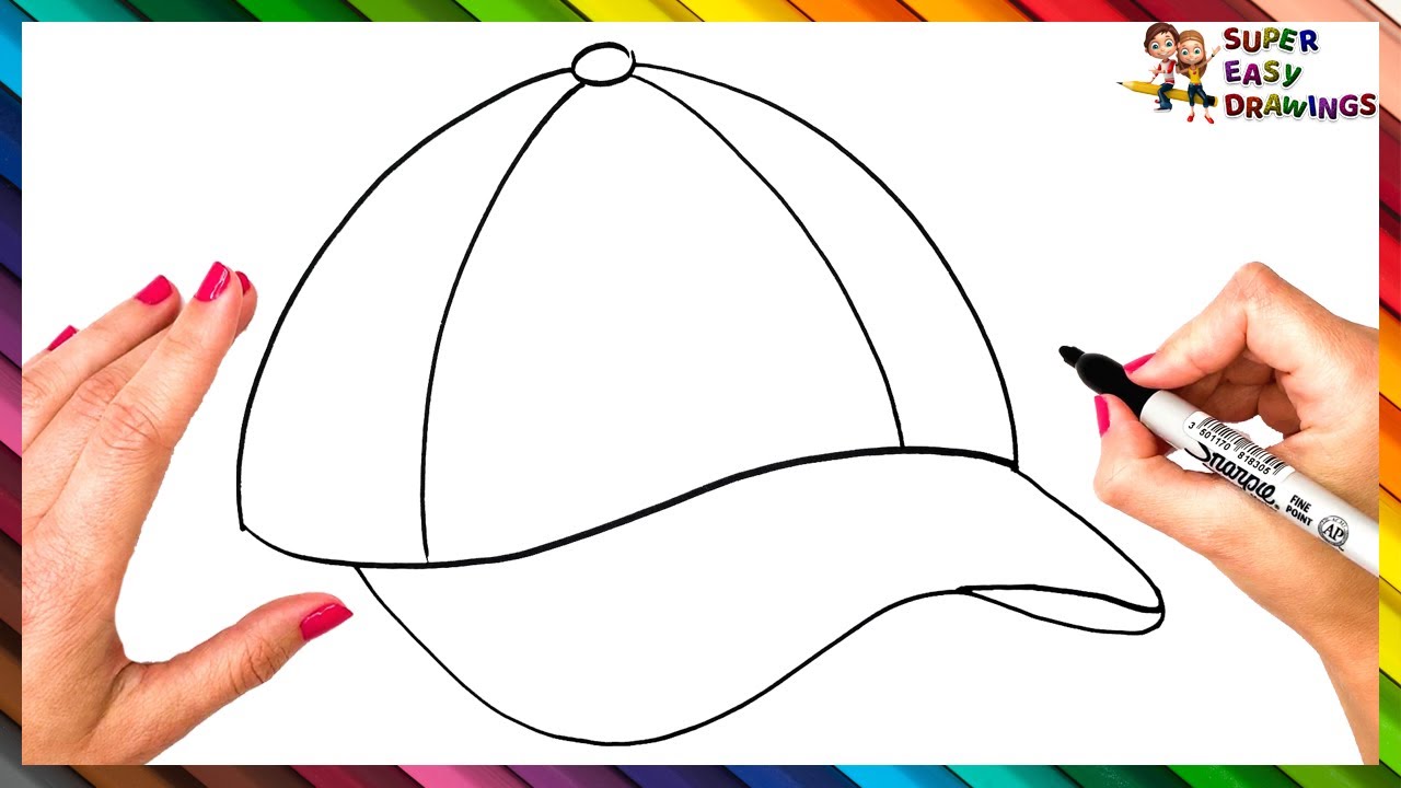 How To Draw A Cap Step By Step 🧢 Cap Drawing Easy - YouTube