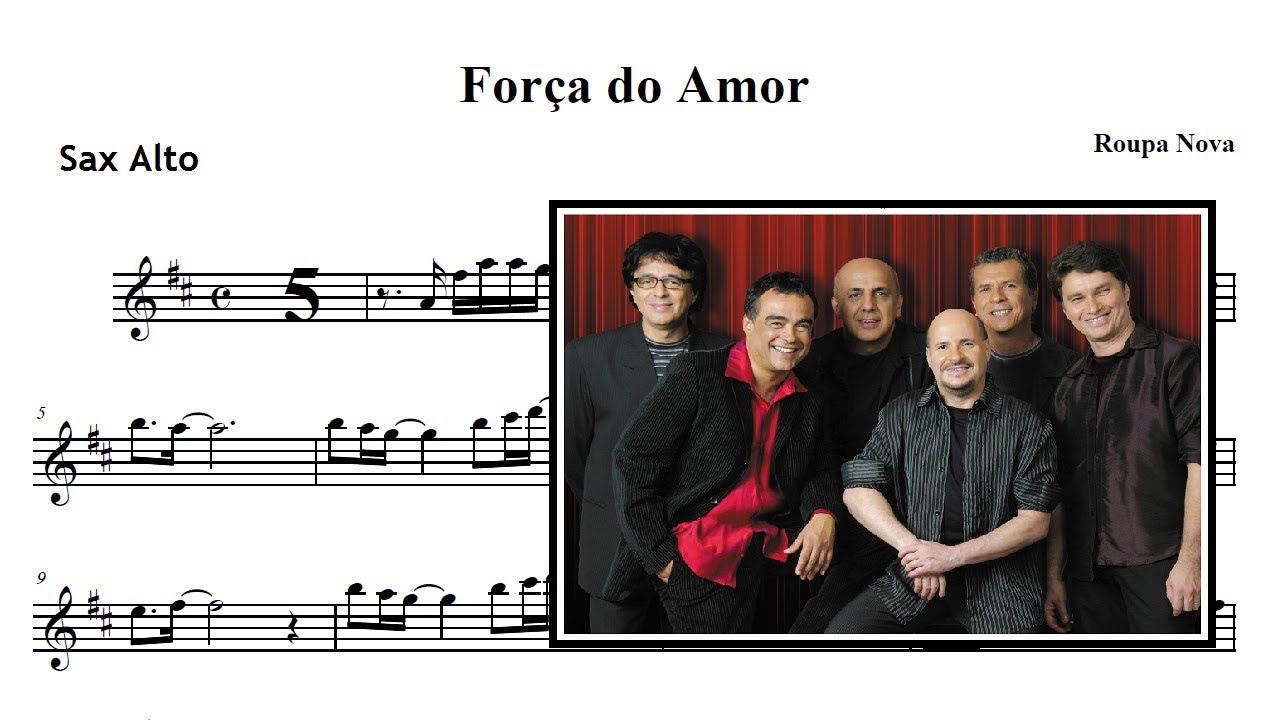 A força do Amor - Roupa Nova (Partitura & Playback SAX ALTO) - YouTube