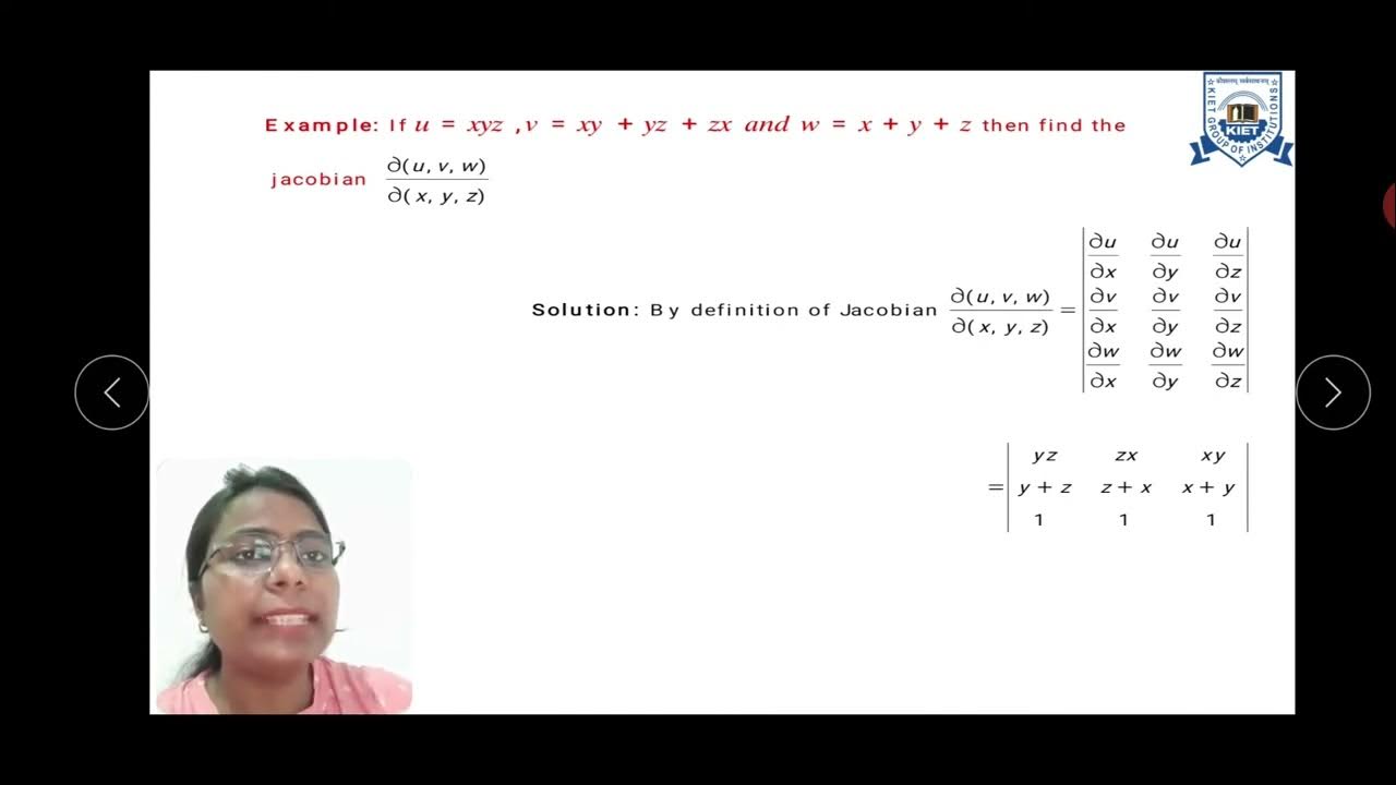 L - 21 | Unit - 3 | Jacobian | Engineering Mathematics 1 - YouTube