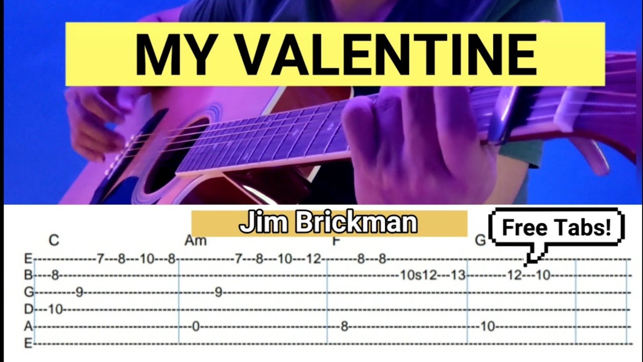 My Valentine - Guitar Fingerstyle With Tabs plus Chords - YouTube