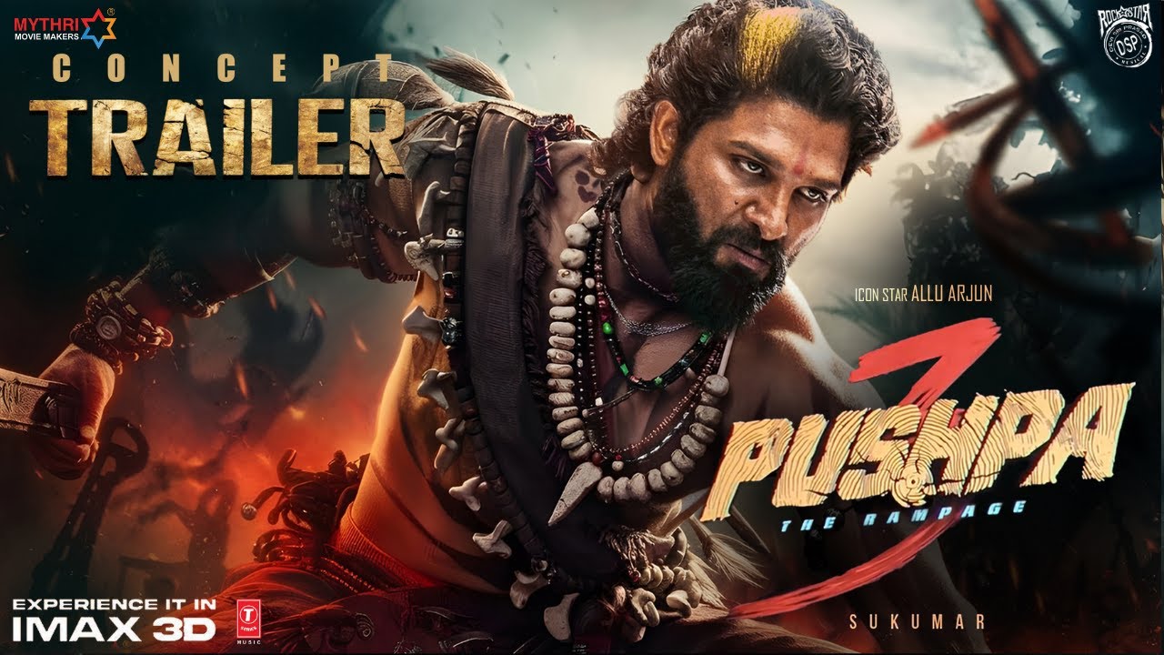 Pushpa 3: The Rampage🔥| Concept Trailer(Hindi) |Allu Arju |Vijay ...