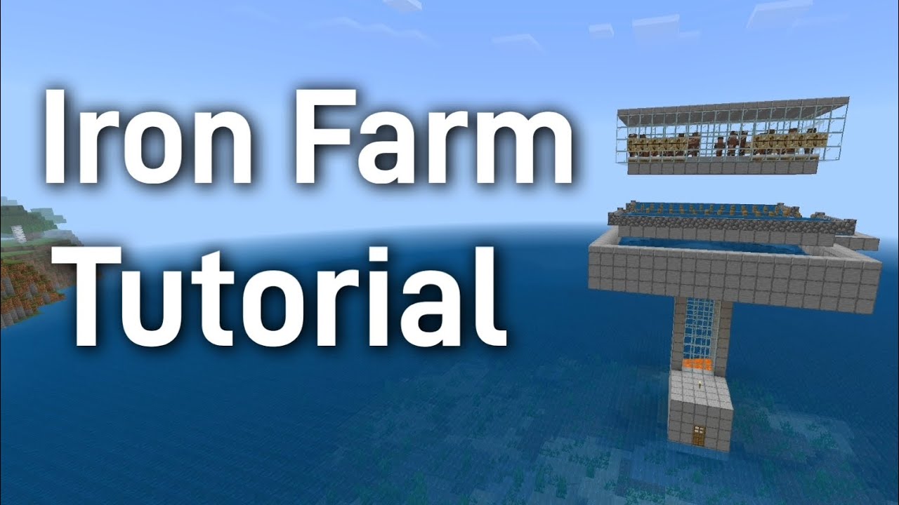 Minecraft 1.20 Iron Farm Tutorial [Bedrock Edition] - YouTube