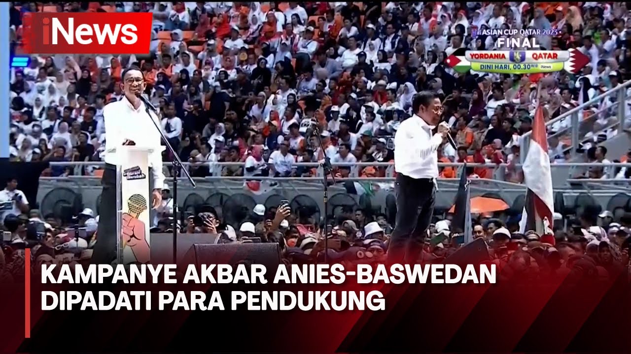 Ribuan Pendukung Padati Jakarta International Stadium Hadiri Kampanye