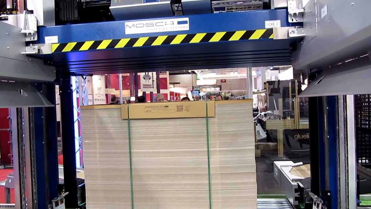 Mosca Ultra Fast Pallet Strapping Machine KCK-131-32 - YouTube