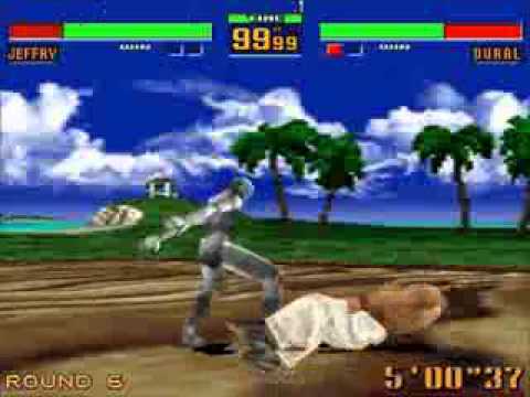 Virtua Fighter 2 - Dural vs Jeffry - YouTube