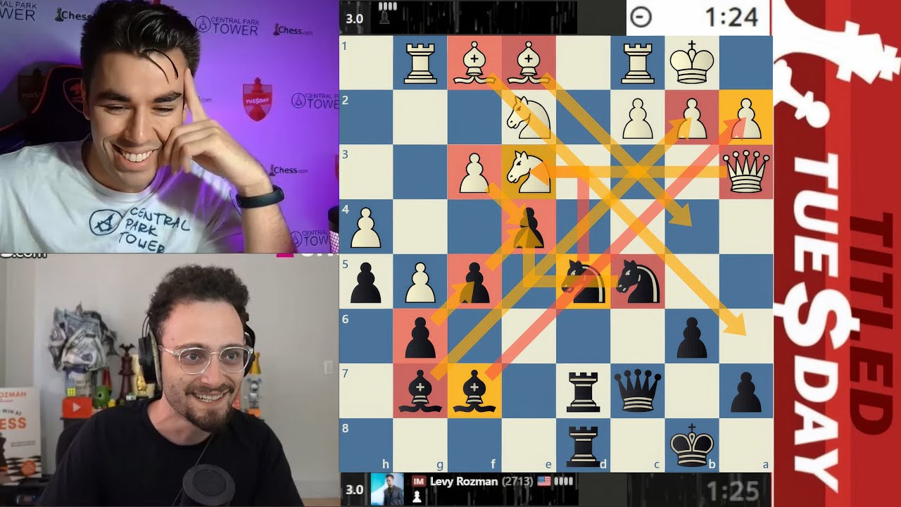 Sacrifice of the Queen! Matvey Galchenko vs Levy Rozman - YouTube