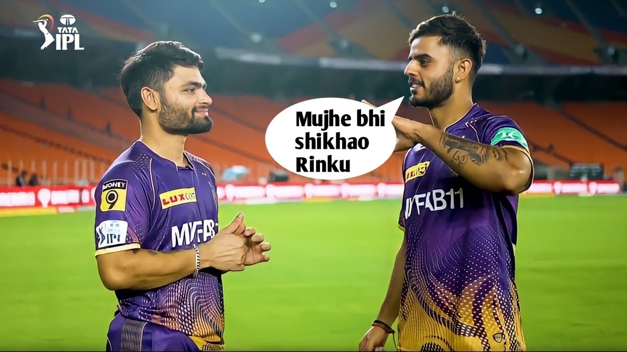 After Win The Match | Nitish Rana Interview Rinku Singh | Live Match ...