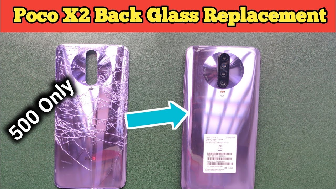 Poco X2 Back Glass Replacement : This Time Go With Fiber Glass!Just 500 ...