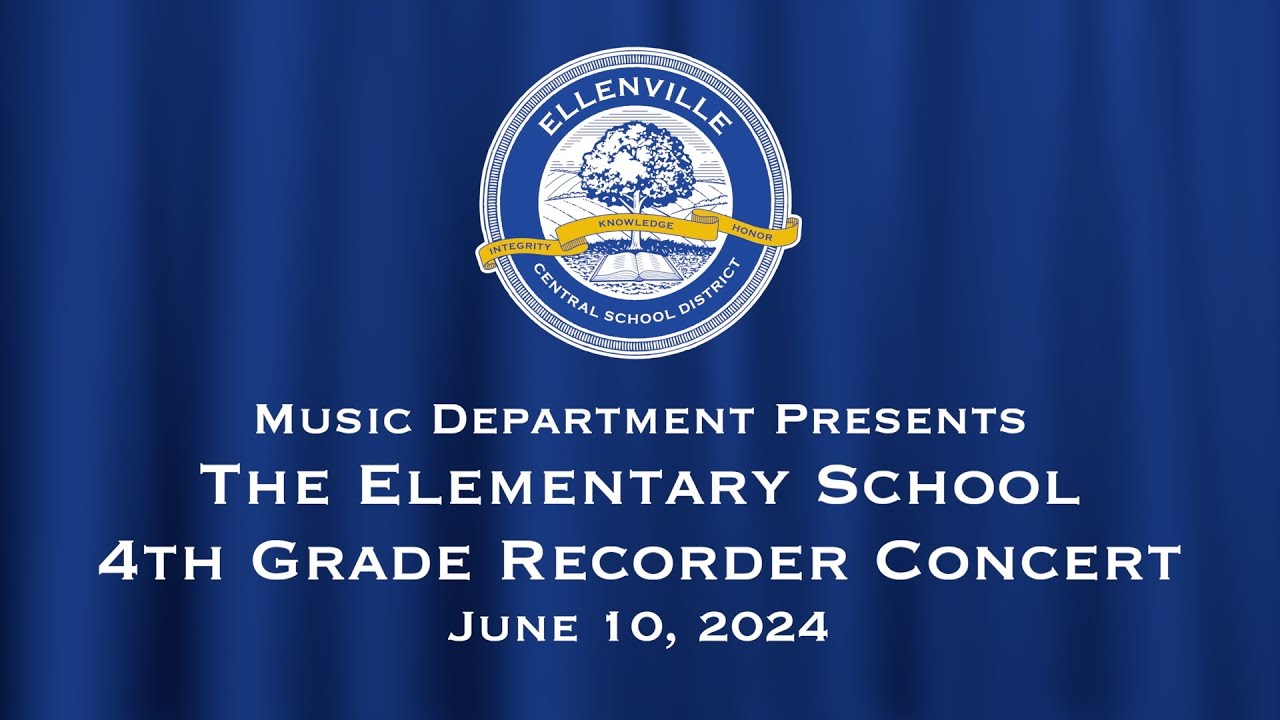 ES 4th Grade Recorder Concert - 6/10/24 - YouTube