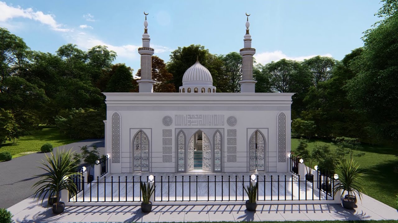 Beautiful small masjid design | Masjid Elevation | masjid front design ...