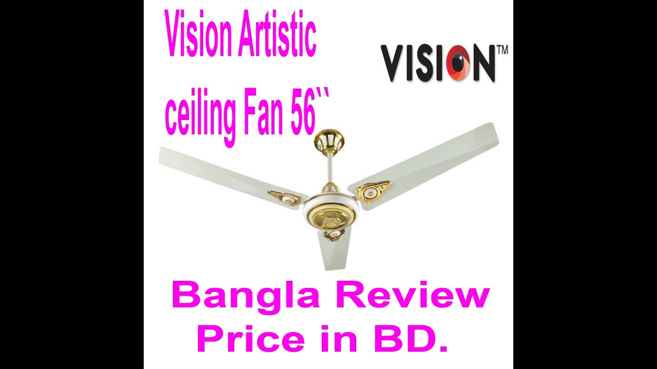 Vision Artistic Ceiling Fan 56" Review - YouTube