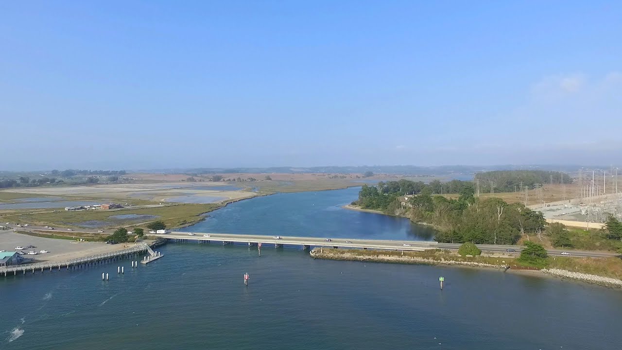 Elkhorn Slough Aerial Scenery - Moss Landing, CA - YouTube