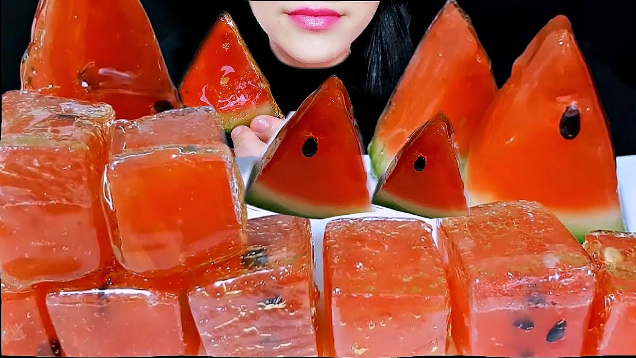 ASMR EATING WATERMELON 🍉TANGHULU, CANDO - YouTube