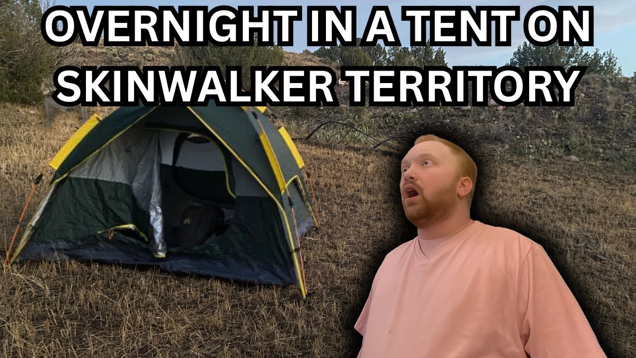 OVERNIGHT CHALLENGE IN A TENT (ON SKINWALKER TERRITORY) - YouTube