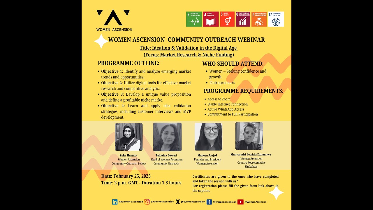 WACO Webinar: Ideation & Validation in the Digital Age with Ms Munyaradzi Petricia Dzimunwe ...