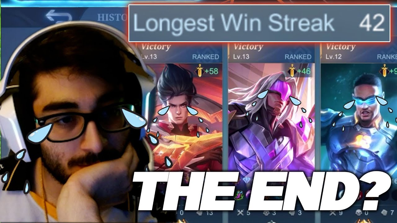 MobaZane loses his 40 Game Winstreak? | Mobile Legends - YouTube