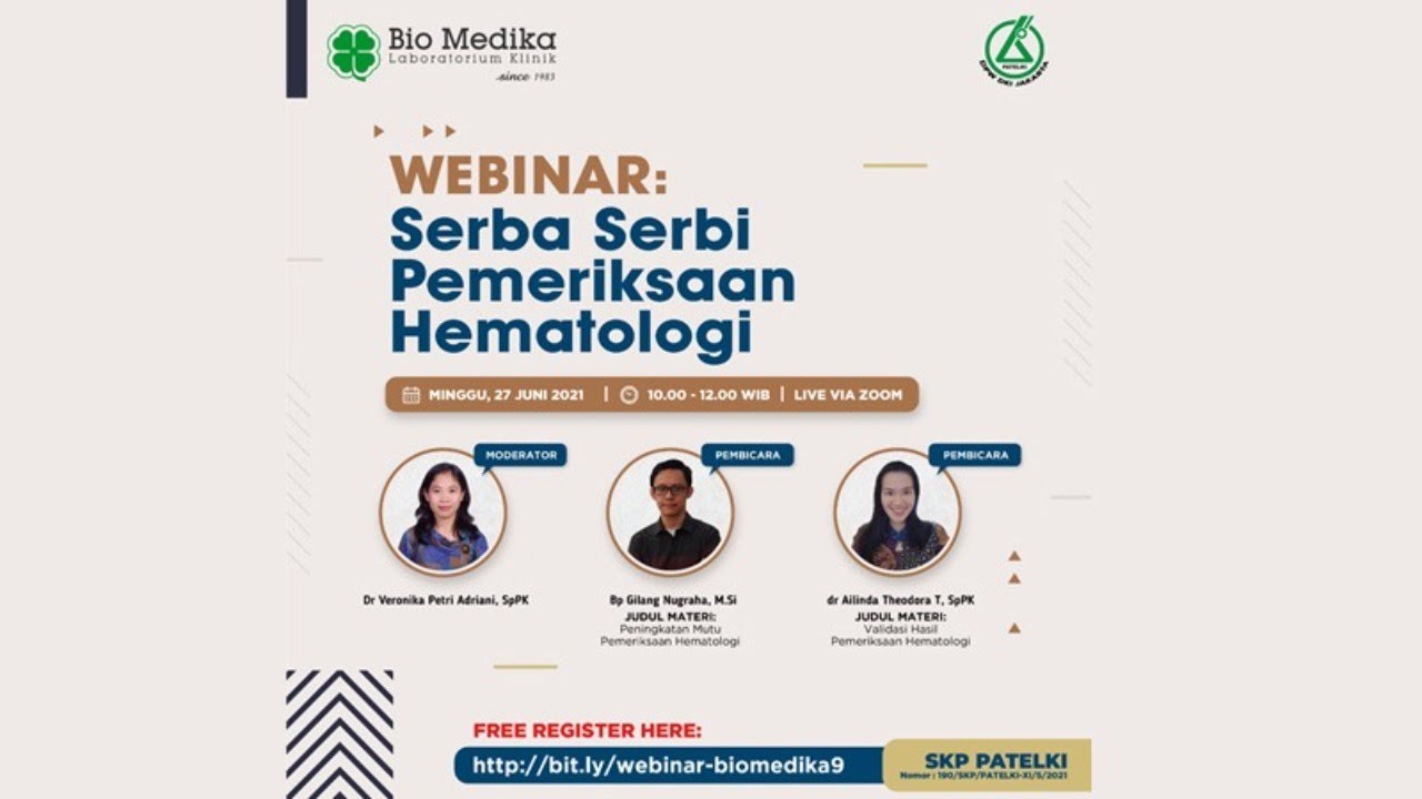 Webinar Bio Medika IX: Serba Serbi Pemeriksaan Hematologi - YouTube