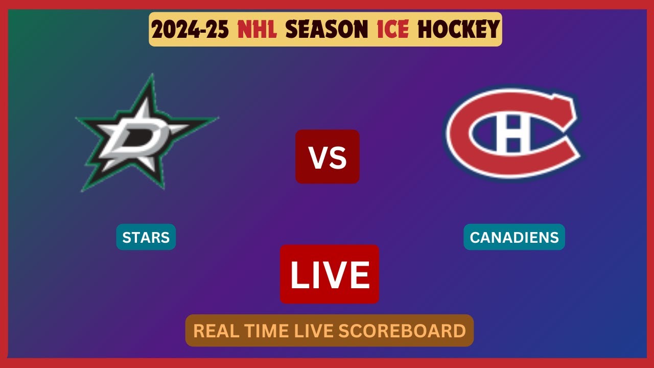 Montreal Canadiens Vs Dallas Stars LIVE Score UPDATE Today Hockey 2024 ...