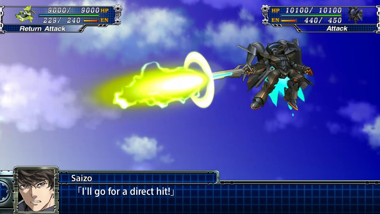 Tyranado (Saizo) - Super Robot Wars T - All Attacks [English] - YouTube