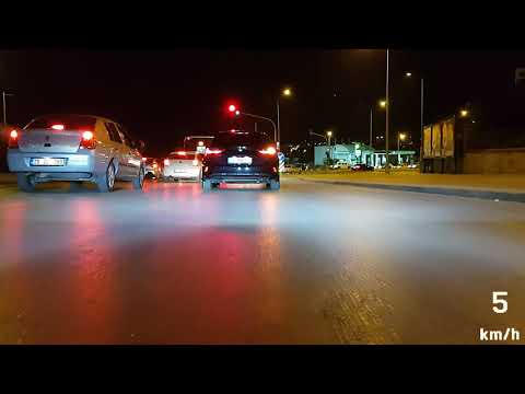 Gece🌙 Ön Tampondan Şehir içi Tur ve Motor+Egzoz Sesi🎵
